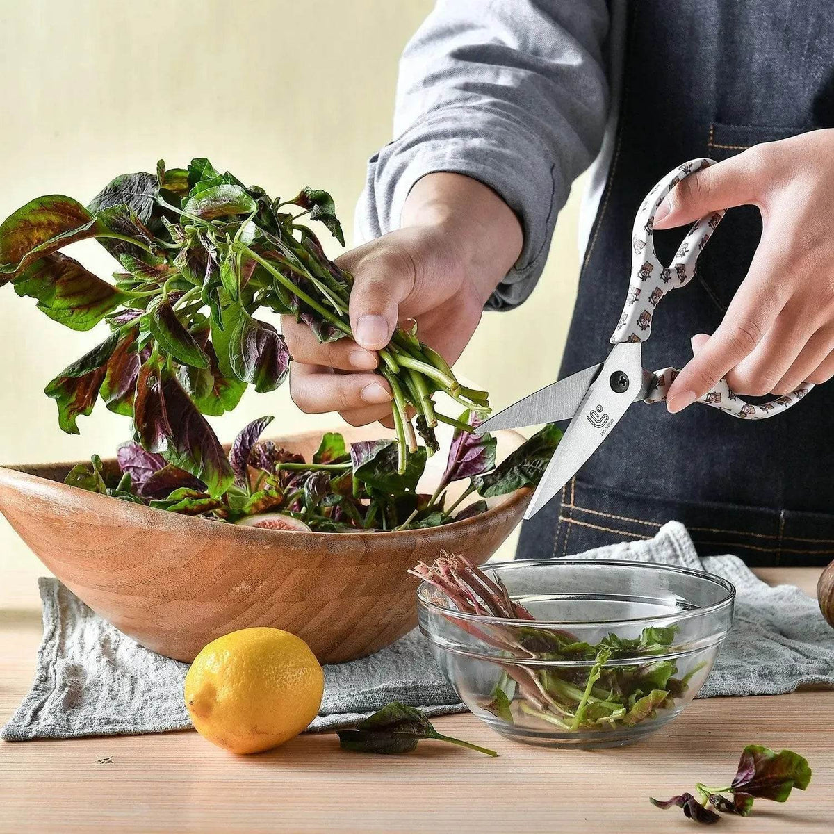 Linoroso Kitchen Scissors(Graphic,Cow) | Professional Grade Kitchen ...
